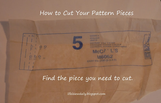 Life is {Sew} Daily: How to Cut Out a Pattern