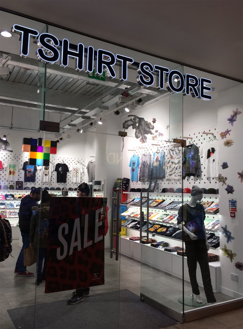 recoat: Kirsty Whiten install at Tshirt Store Leeds