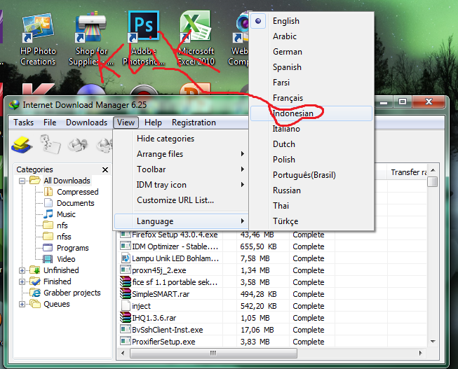 Cara menambah Bahasa Indonesia DI IDM(Internet download manager ...