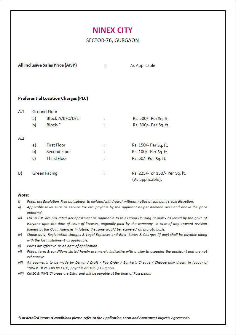 Ninex City Sector 76 Gurgaon