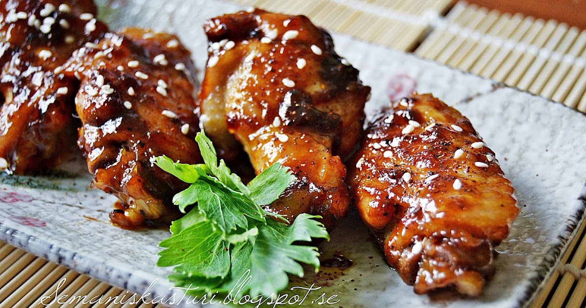 STICKY CARAMEL COCA-COLA CHICKEN WINGS ~ Swesia's Journey
