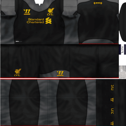 Kits Liverpool FC 12/13 by Xeneeise - PES 6 UPDATE