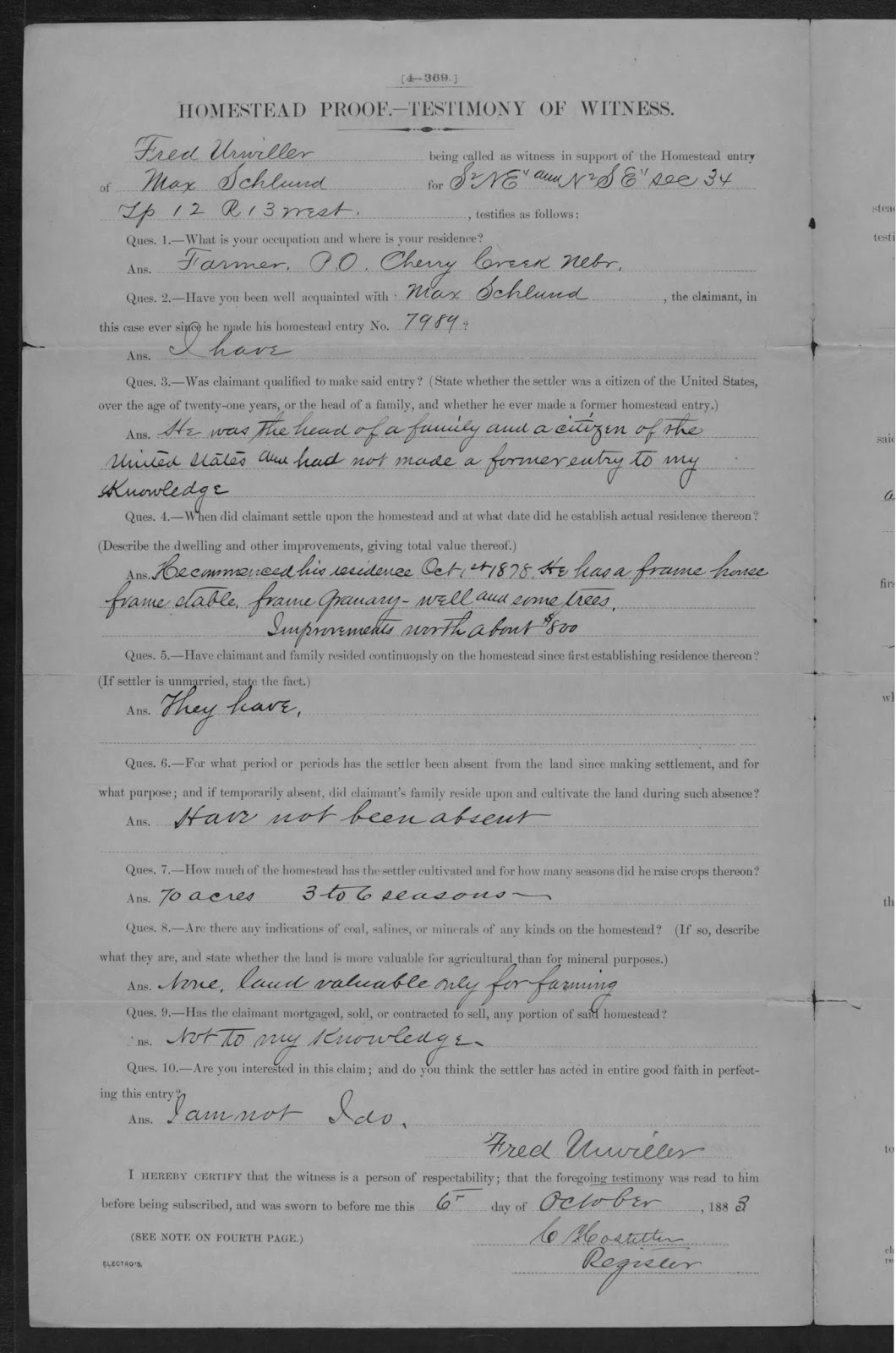 German Roots in America: Descendants of Fidel Schlund: Max Schlund's ...