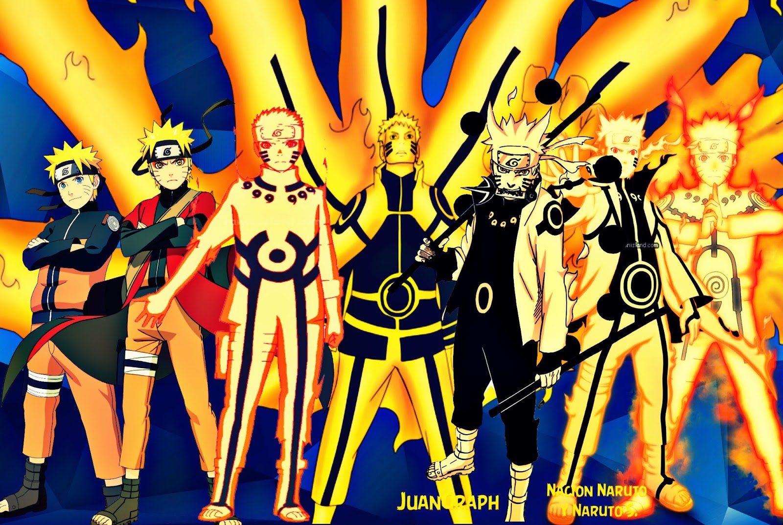 Naruto Uzumaki - All Forms (Naruto,Naruto Shippuden, Naruto The Last ...