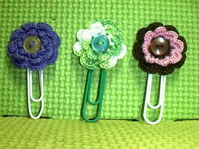 Crochet & Crafts By Maria: Crochet Paperclip Bookmarks (What To Do With ...