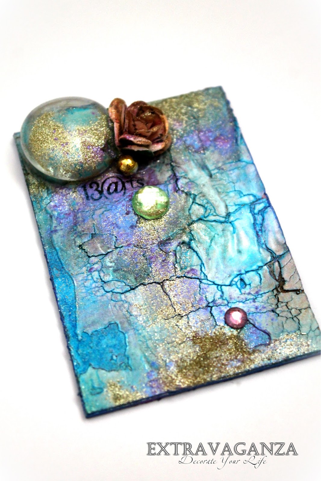 13 arts: Artist Trading Cards "13 textures"