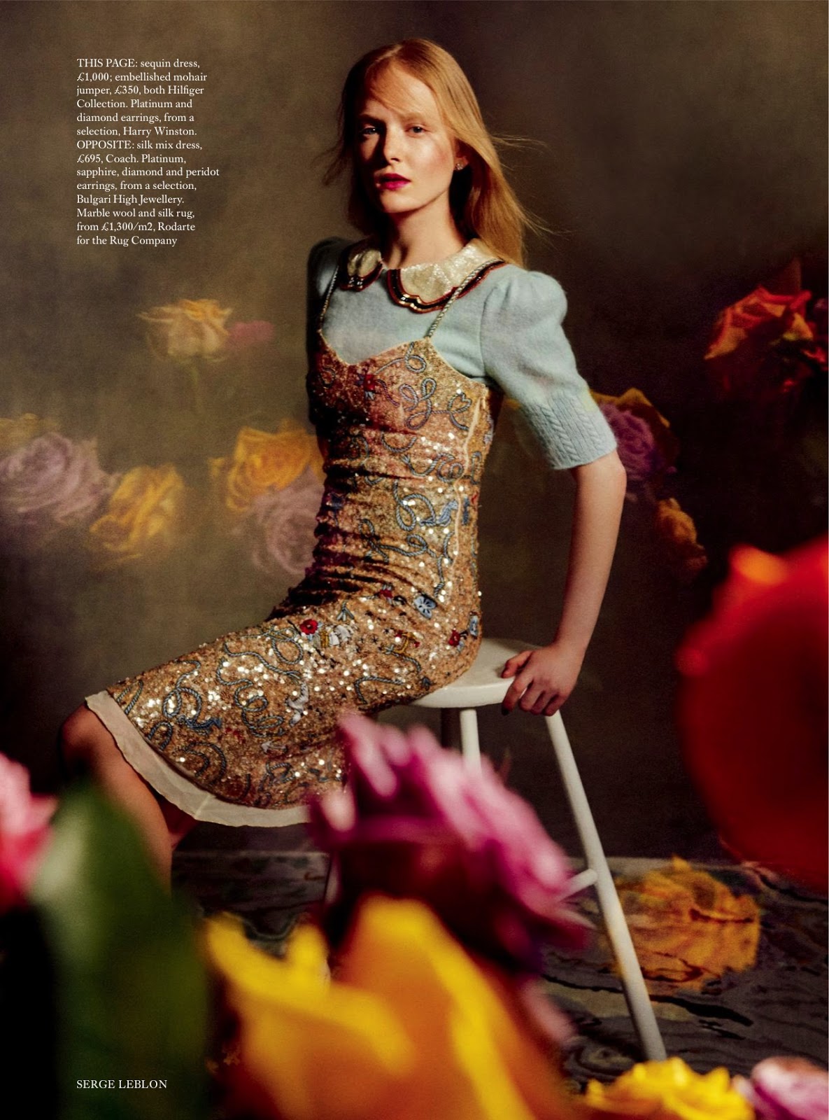 Duchess Dior: "Petal Power" Maja Salamon for Harper's Bazaar UK October ...