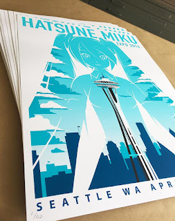 INSIDE THE ROCK POSTER FRAME BLOG: Acorn Hatsune Miku Festival Poster ...