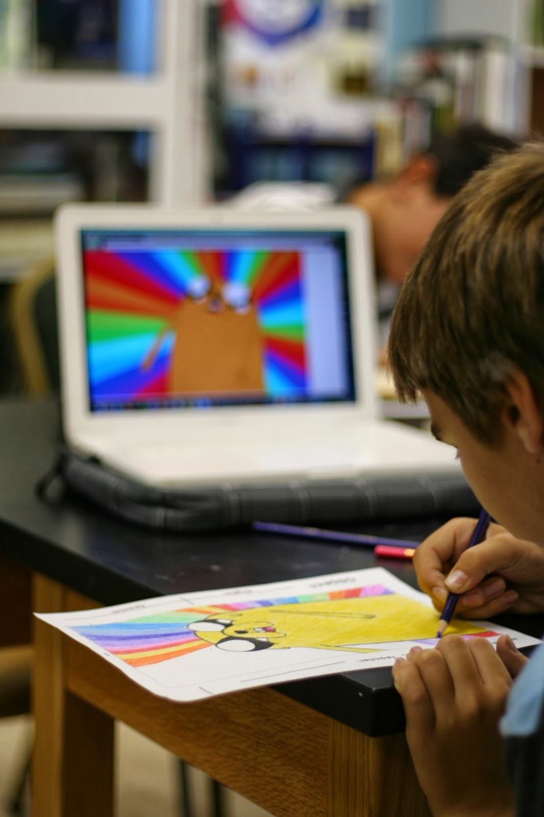 Grauer Art: Loteria Colored Pencil Drawing, 7th Grade Art