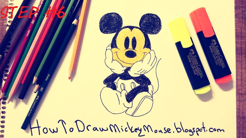 Step By Step Mickey Mouse Drawing Tutorial | Easy Mickey Mouse Drawings ...