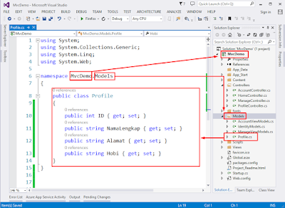 Kode Dot Net: ASP.NET MVC 5 - [Part 04] Membuat Model
