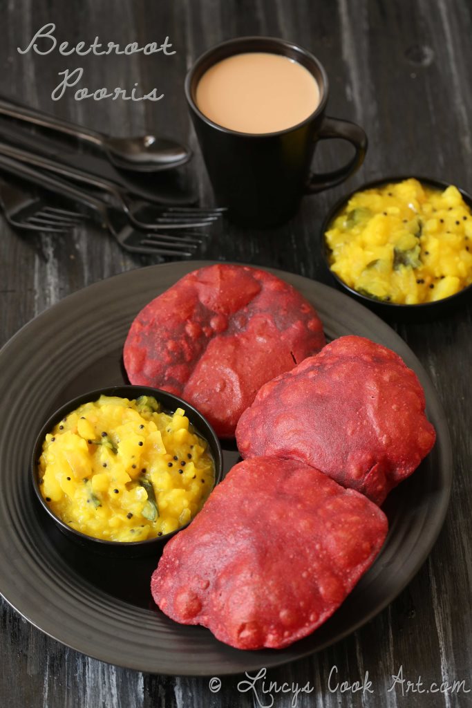 Beetroot Poori| Pink Poori ~ Lincy's Cook Art