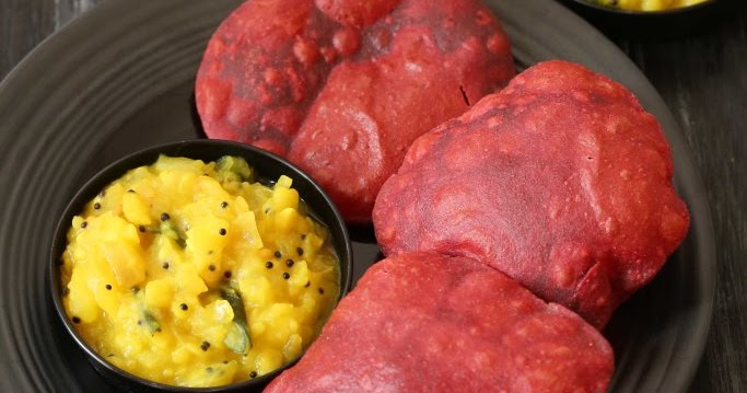 Beetroot Poori| Pink Poori ~ Lincy's Cook Art