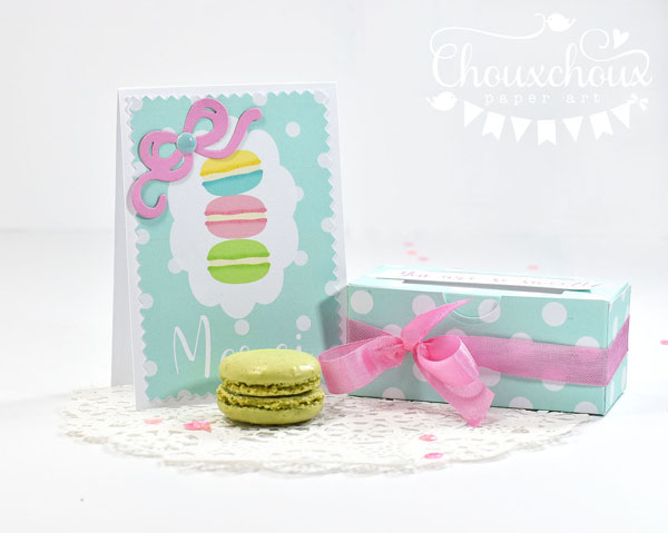 Lori Hairston: Macaroon Card and Treat Box Printable