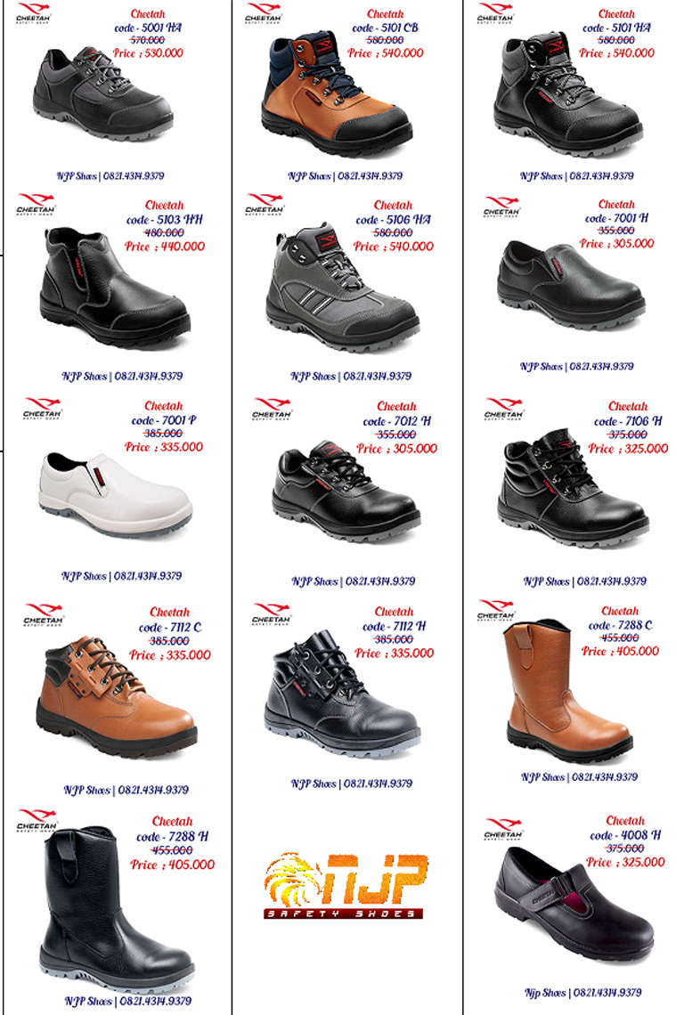KATALOG SEPATU SAFETY CHEETAH | https://tokoperlengkapansafety.blogspot ...
