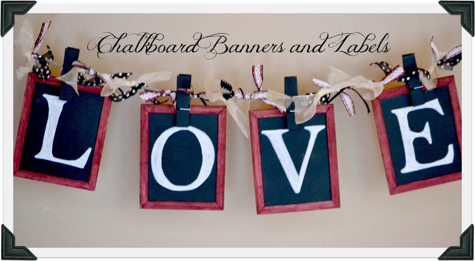 Chalkboard Banners and Labels