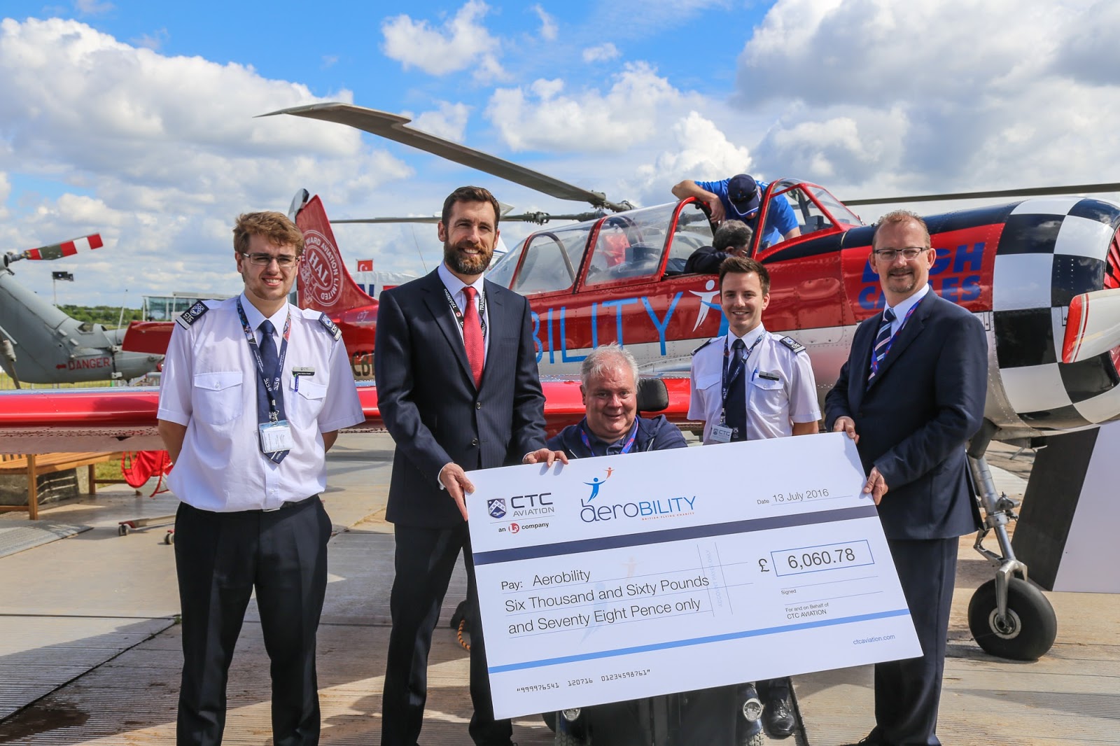 aeroBILITY blog: CTC Aviation staff raise over £6,000 for Aerobility!
