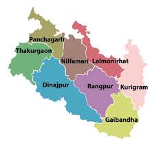 Nilphamari District: nilphamari district map