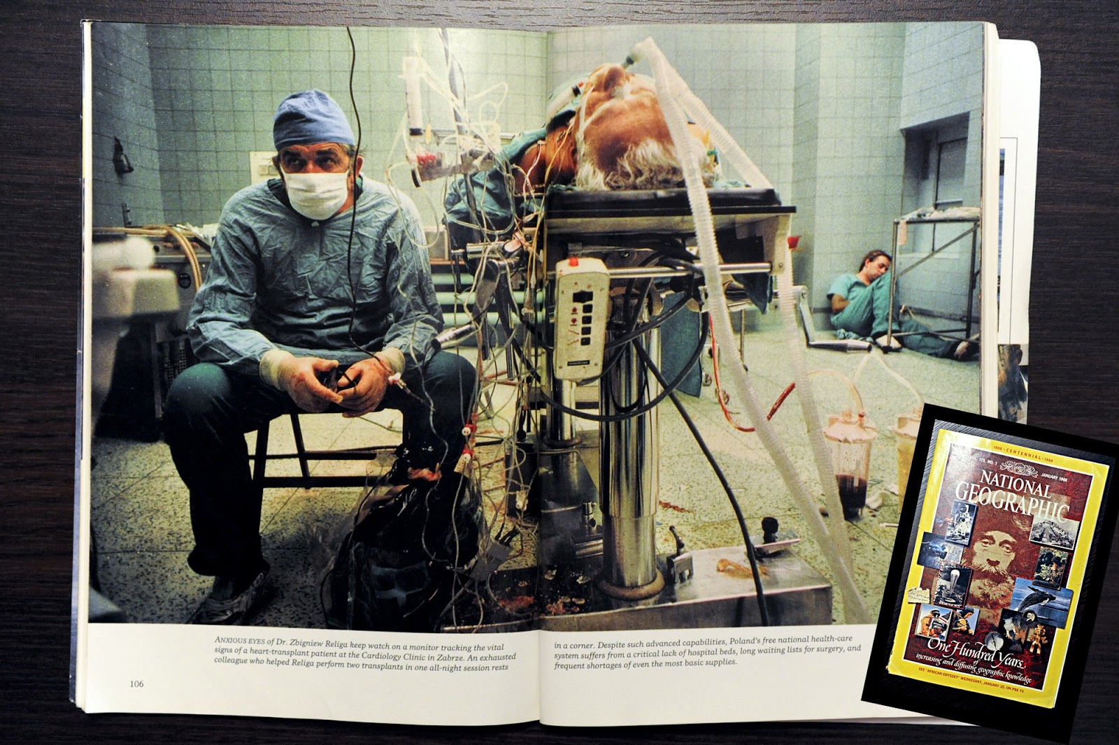 Lex Medycyna: Religa po operacji przeszczepu serca obserwuje monitor ...