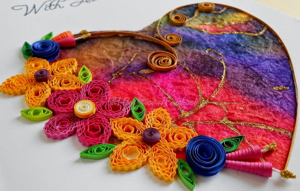 Arts: Hand made quelling cards