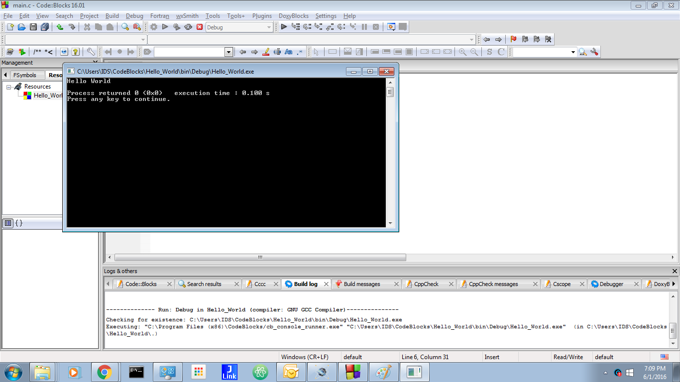 Programming: Using Code::Blocks
