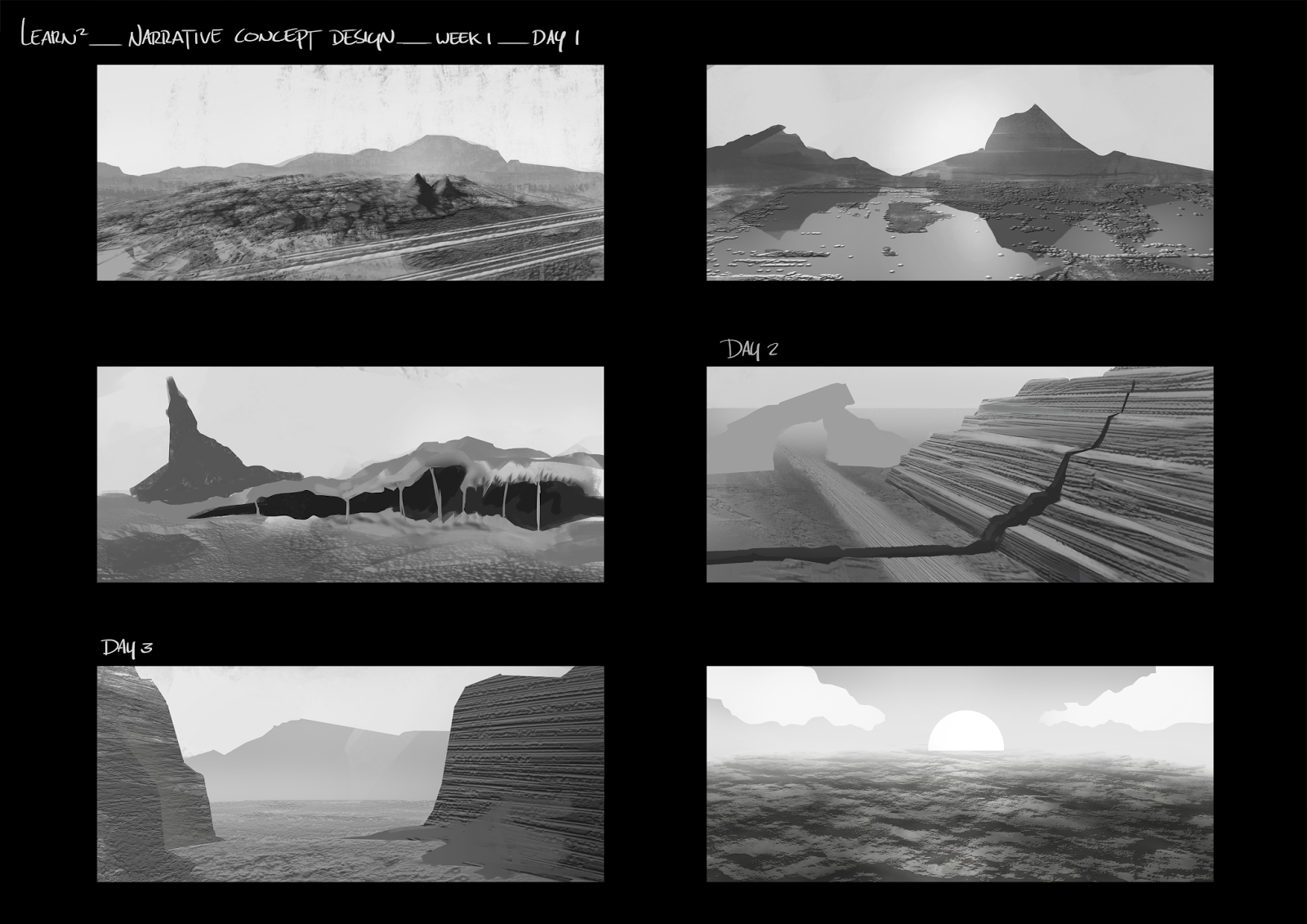 Dylan Driessen: Learn² Narrative Concept Art - Week 1