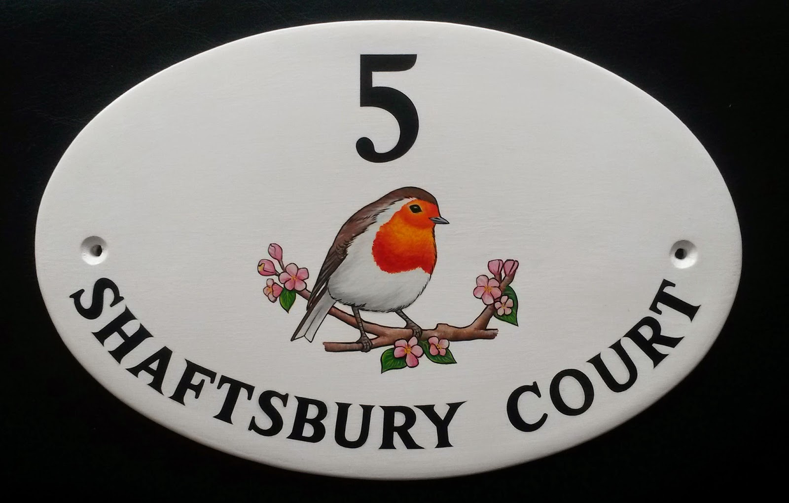 Hand Painted House Signs by Ceramic Art: House Signs and House Plaques ...