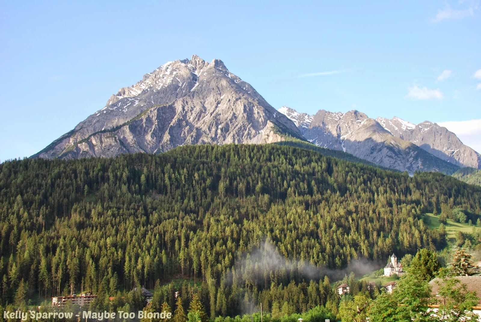 Maybe Too Blonde - A Life In Europe: Scootering In Scuol - Switzerland