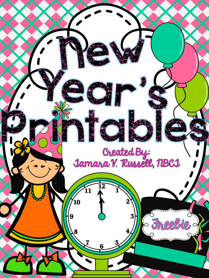 Primary Chalkboard: FREEBIE - New Year's Printables