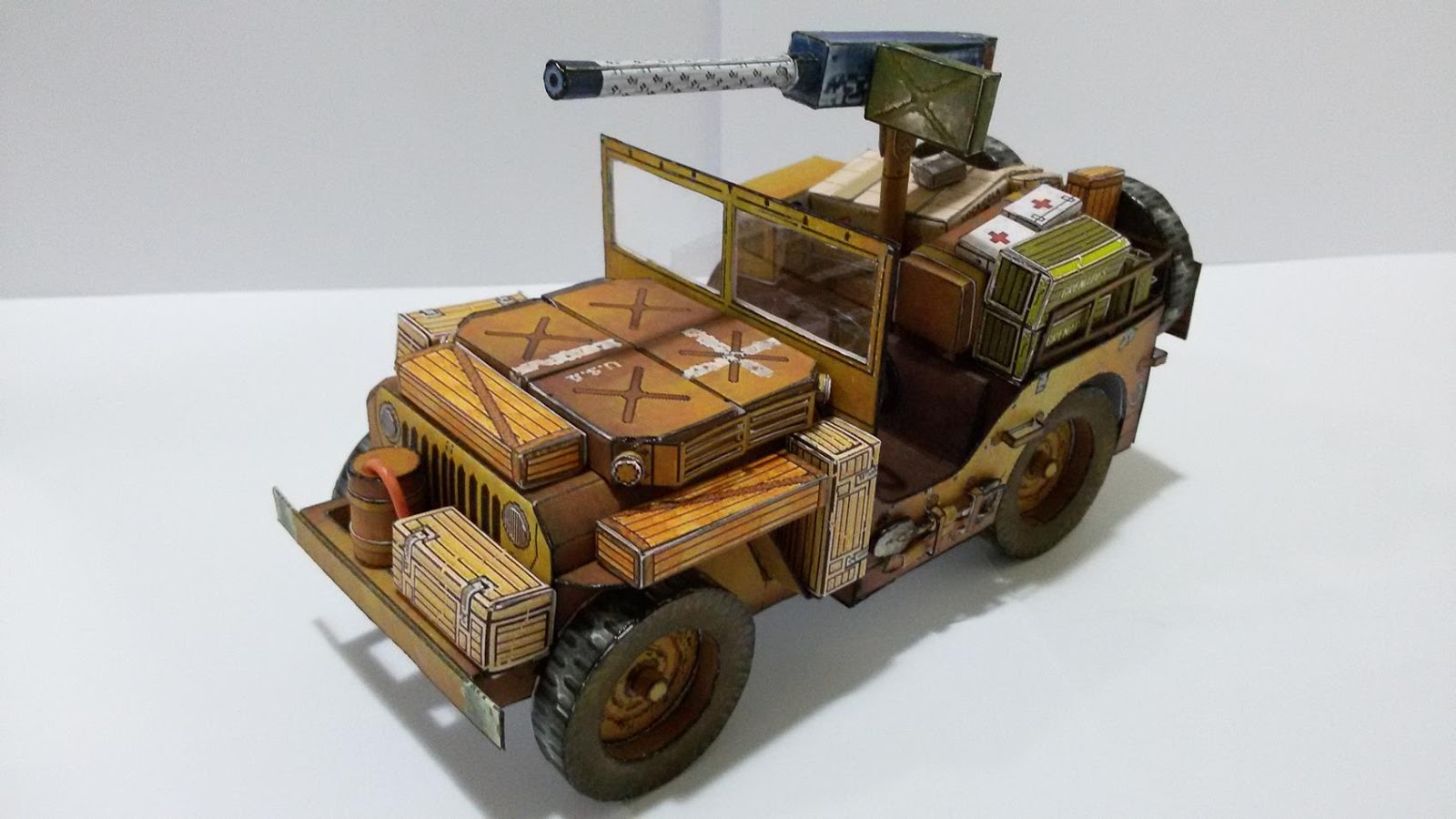 Nigrafox Papermodels: Jeep SAS Desert Rats