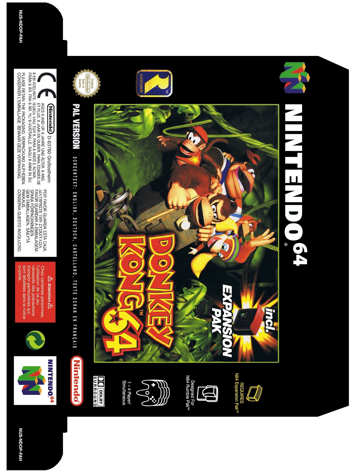 Gamer Labels: Donkey Kong 64