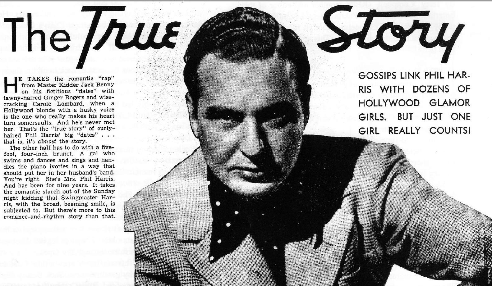 The True Story of— Phil Harris linked with Dozens of Hollywood Glamor ...