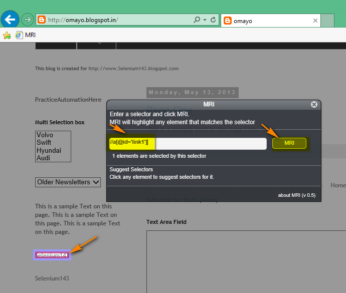 Selenium-By-Arun: Validating XPath Expressions and CSS Selectors ... Selenium-By-Arun: Validating XPath Expressions and CSS Selectors ...