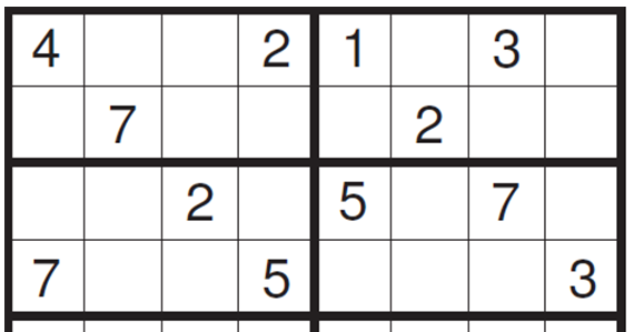 8x8 Classic Sudoku (Fun With Sudoku #166)