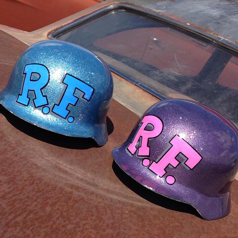 Metal Flake Surfer Helmets, just like the ones Ed Roth used to sell in ...