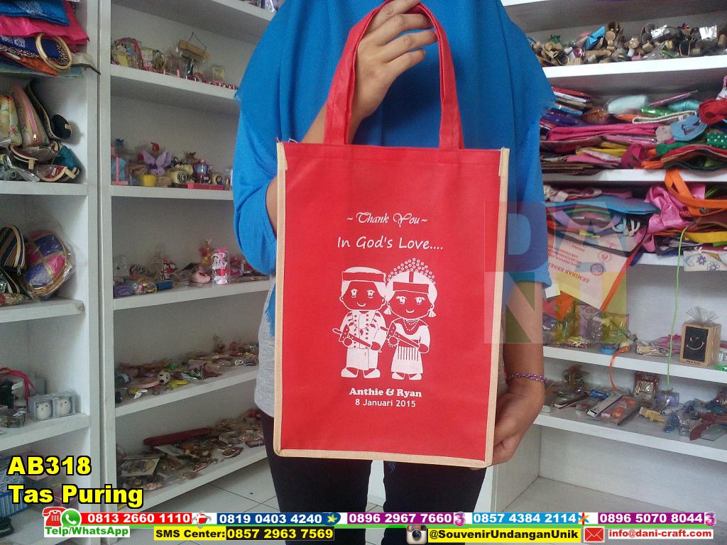 Tas Puring Sablon | Souvenir Pernikahan