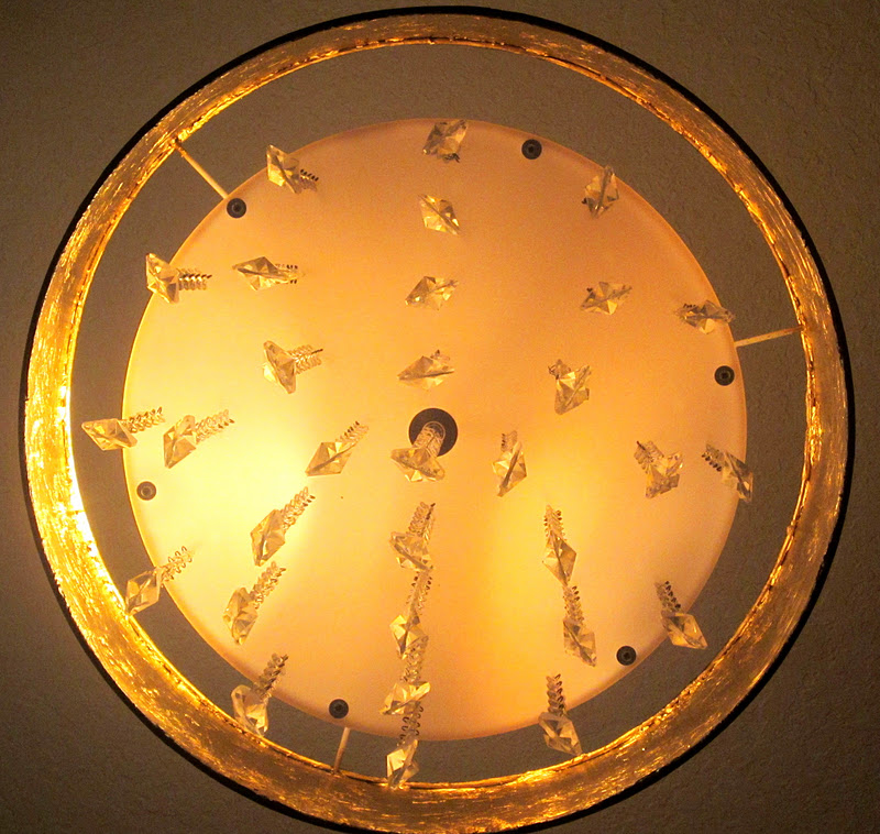 The Cuban In My Coffee: DIY Gilded Gold Pendant Light, Black And Gold ...