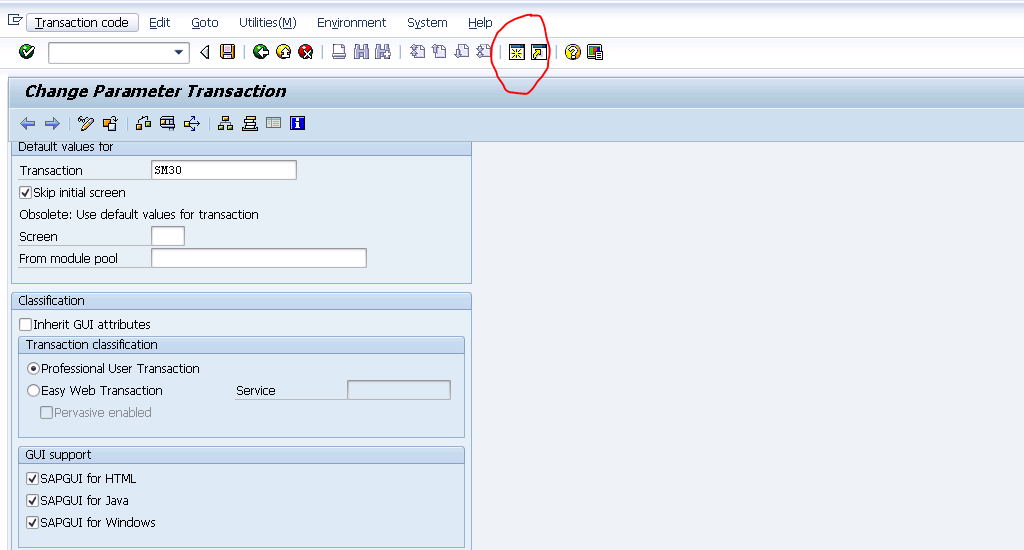 Creating Transaction code for Maintenance View ( Update Mode )