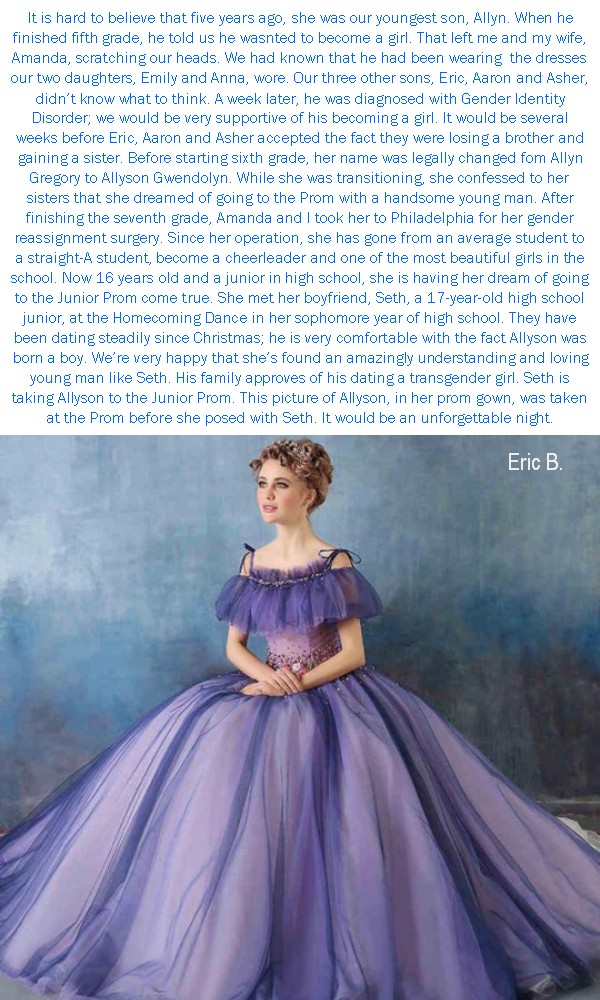 Eric's Transgender Captions: A Prom Night Years in the Making