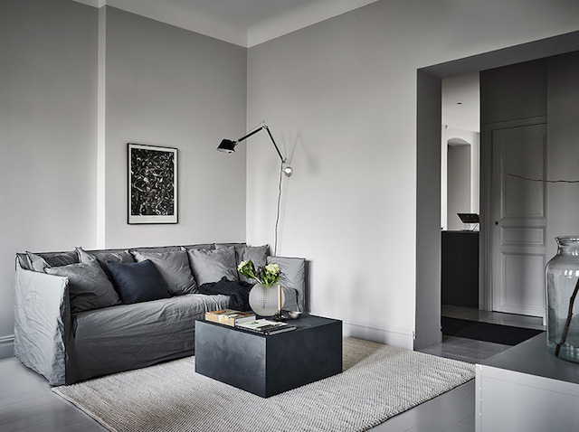 my scandinavian home: A soothing Swedish space in shades of grey