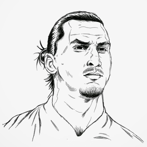 Blog de Geografia: Ibrahimović - Desenho para Imprimir e Colorir