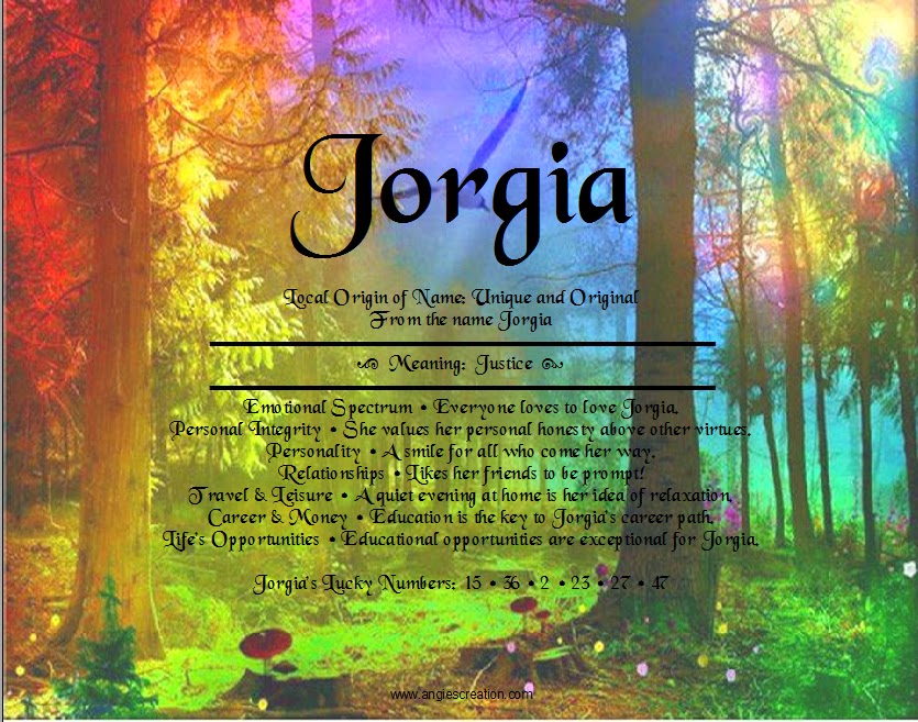 Jorgia | Unique Names