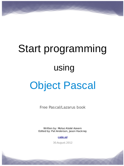Gambas Mis Programas y el Softwarelibre: Lazarus: Libro Gratuito Empezando a programar usando ...