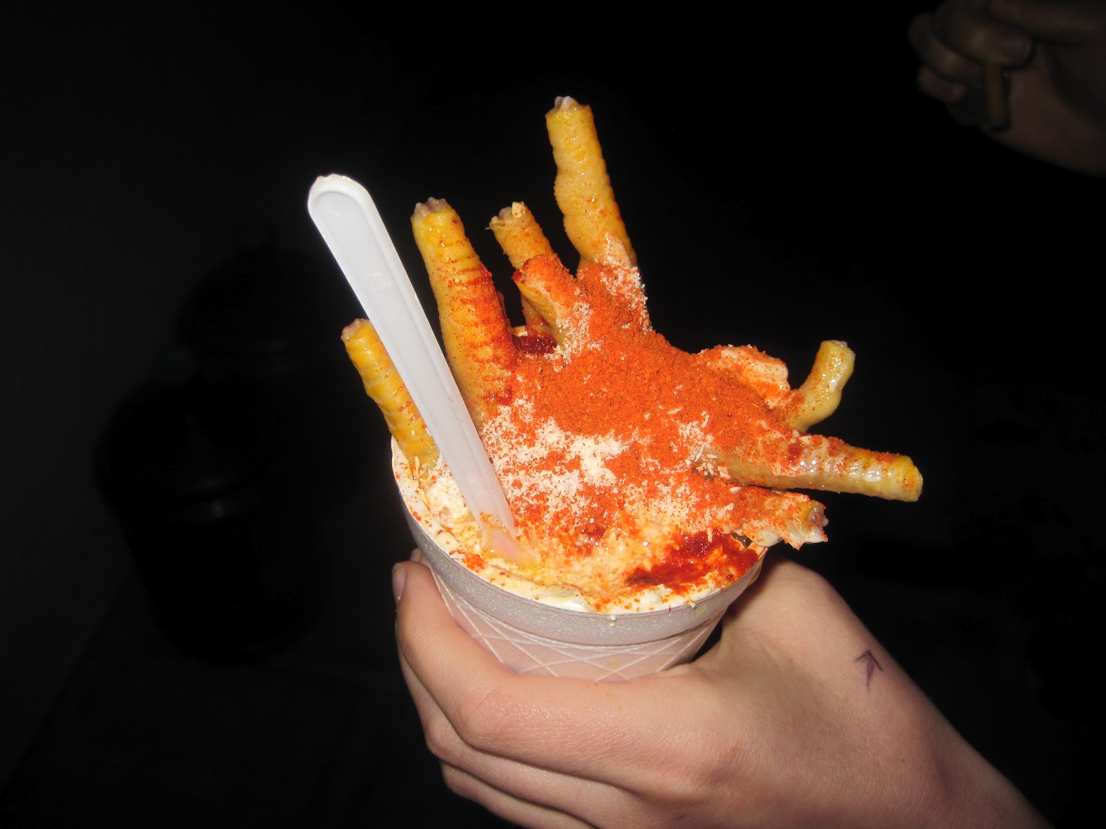 The Wakefields in Mexico: Dinner: Patitas de Pollo