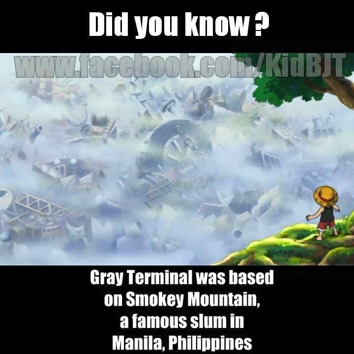 Onepiece Fanatic Blog: Gray Terminal was based on the smokey mountain a ...
