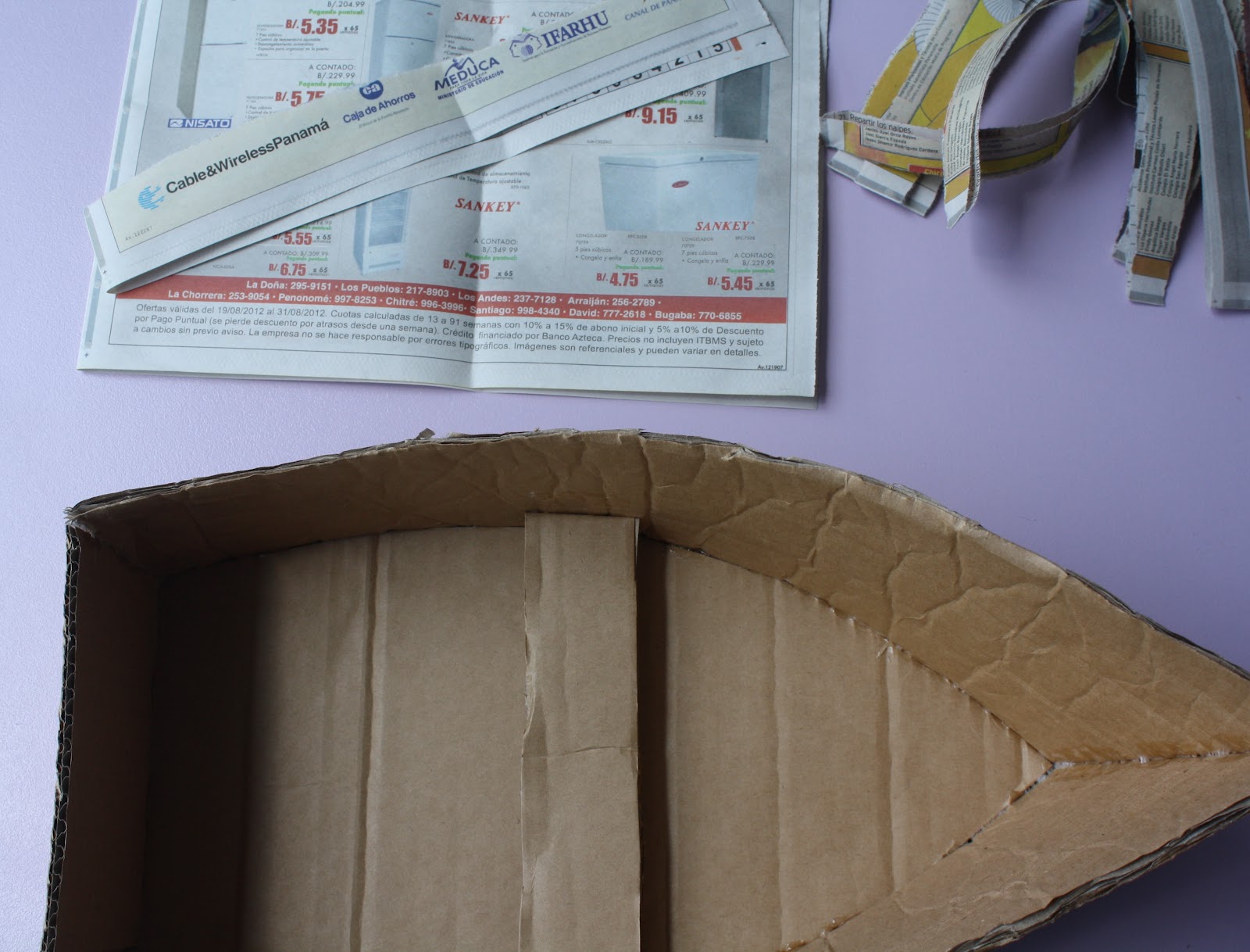 Eu Amo Artesanato: Barco de Papelão passo a passo e com molde