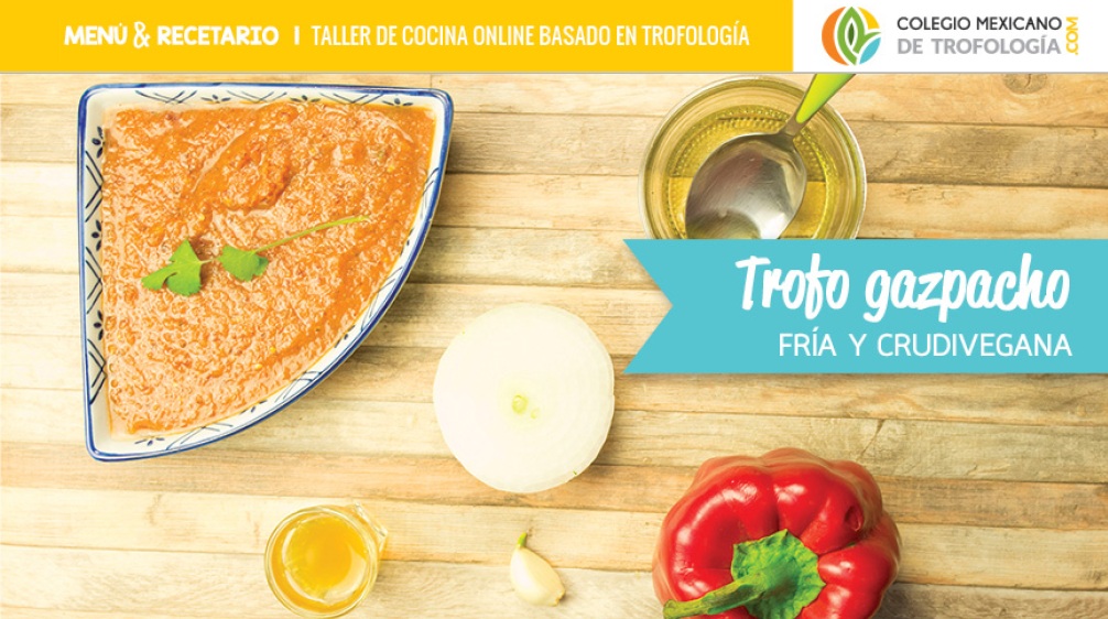 COLEGIO MEXICANO DE TROFOLOGÍA: Receta: TROFO GAZPACHO (fría y crudivegana)