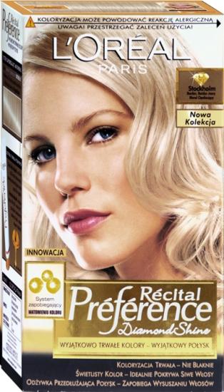 farbydo włosów: L'oreal Recital Preference Stockholm 10.21