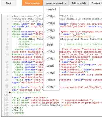 Edit Template easy with the New HTML Template Editor from Blogger