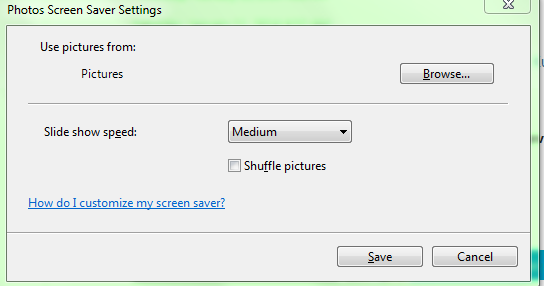 Run screen saver in batch file